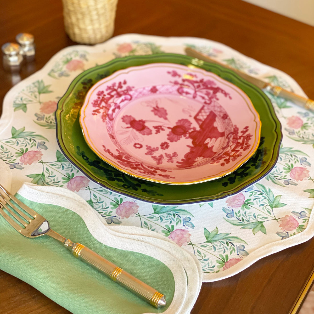Ginori 1735 Oriente Italiano Malachite Dinner Plate – TRUNK Curated
