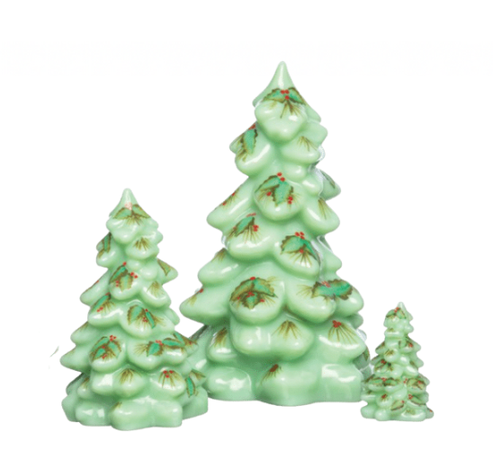Mosser Glass Jadeite Tree with Holly – TRUNK Curated